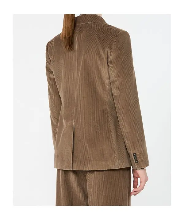 Max Mara Cotton Corduroy Velvet Blazer