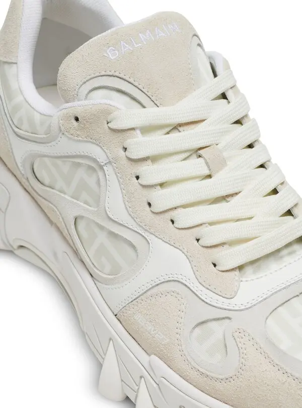 Balmain B-east Monogrammed Trainers