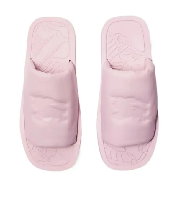 Burberry Ekd-debossed Leather Slides