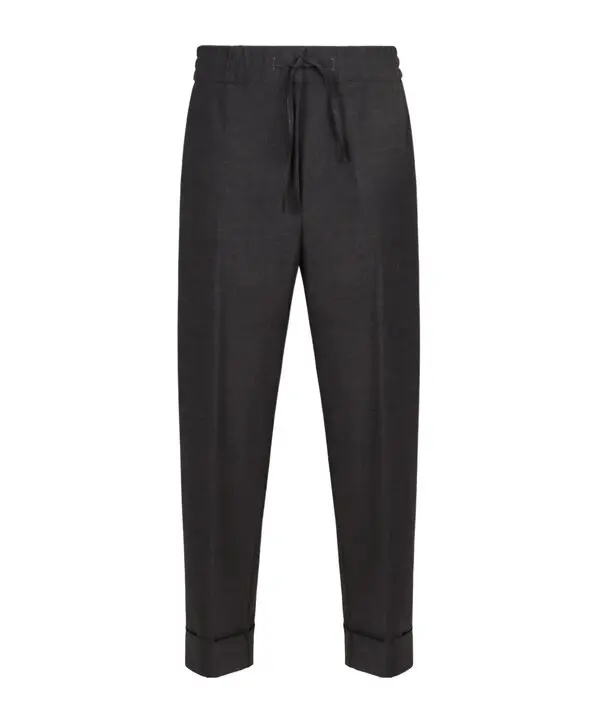 P.a.r.o.s.h Drawstring Wool Pants - Black
