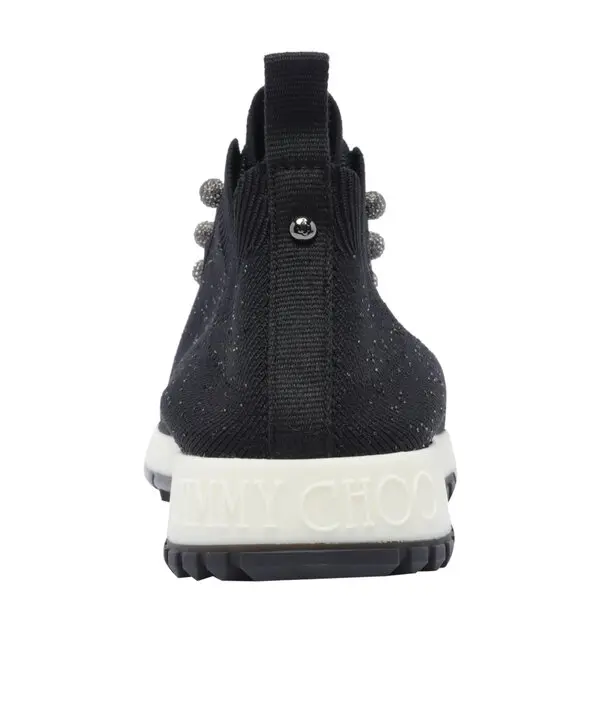 JIMMY CHOO Sequined Knit Trainers