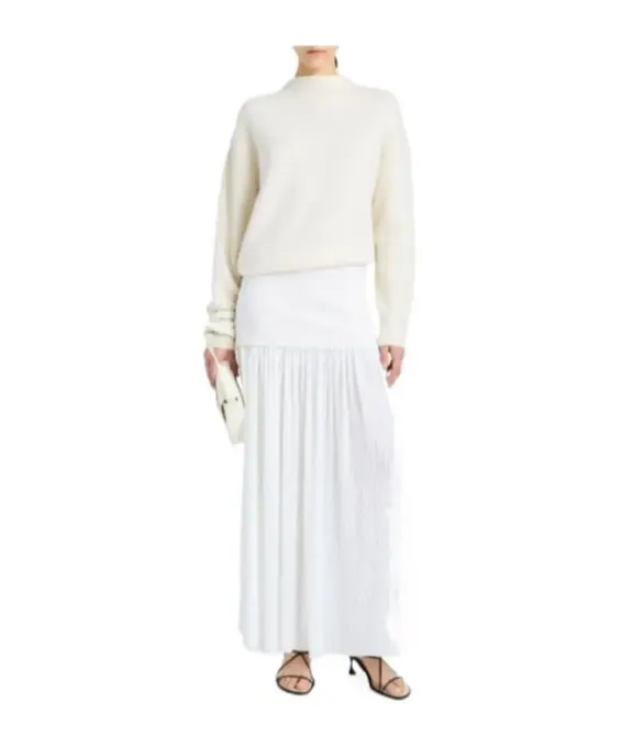 Proenza Schouler Bria Cashmere Blend Sweater - White