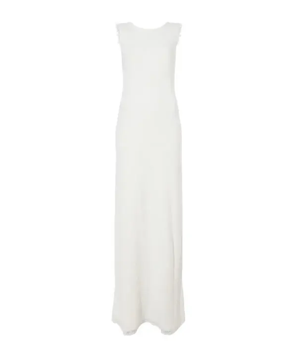 Proenza Schouler Open-back Bouclé Maxi Dress