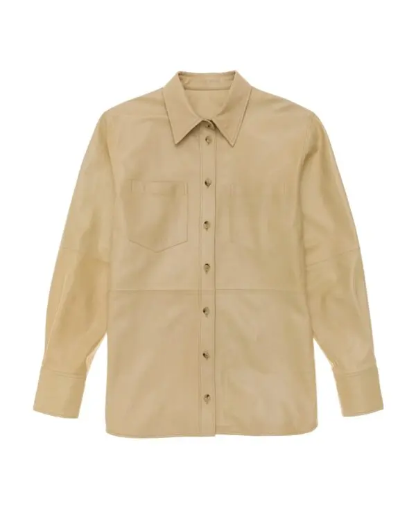 Helmut Lang Long-sleeve Leather Shirt
