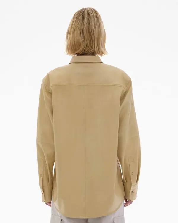 Helmut Lang Long-sleeve Leather Shirt