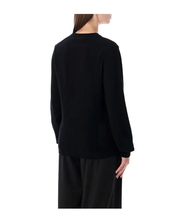 Play Comme Des Garcon V-neck Knitted Jumper