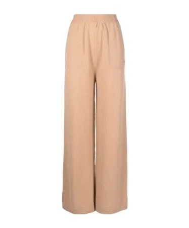 MSGM Embroidered-logo Knit Trousers
