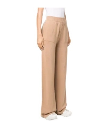 MSGM Embroidered-logo Knit Trousers