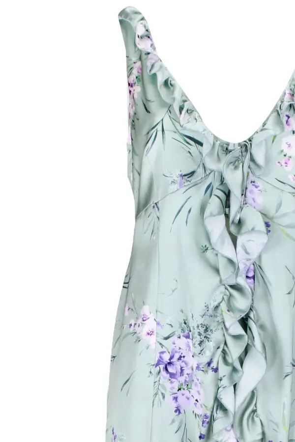 ANIYE BY Floral-print Ruffled Midi Dress