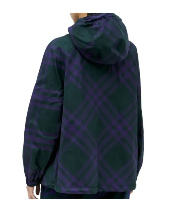 Burberry Hooded Plaid Jacket