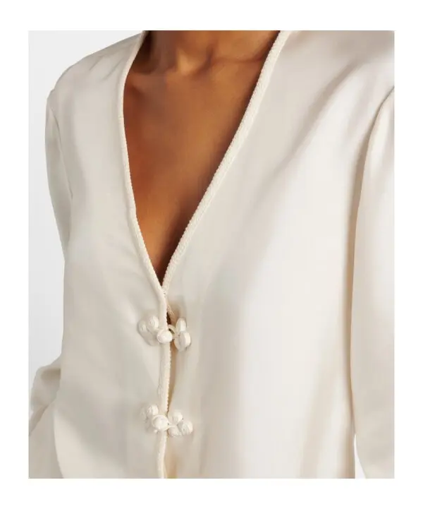 RÓHE Silk Long-sleeved Cover-up
