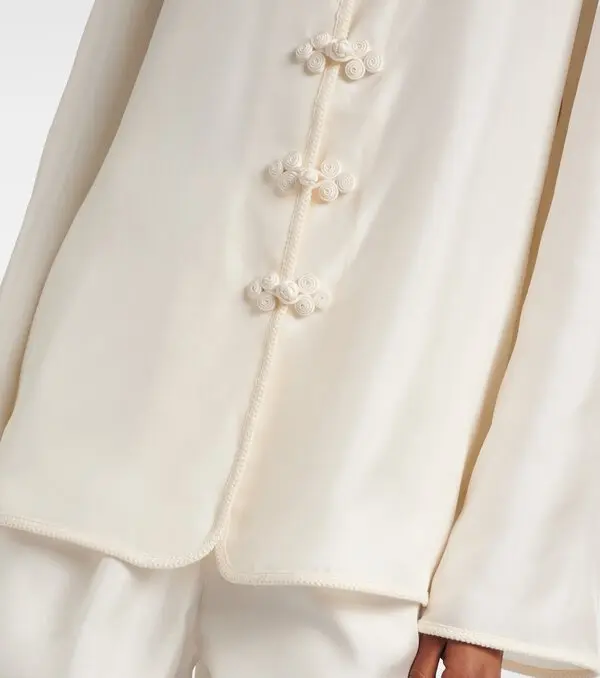 RÓHE Silk Long-sleeved Cover-up