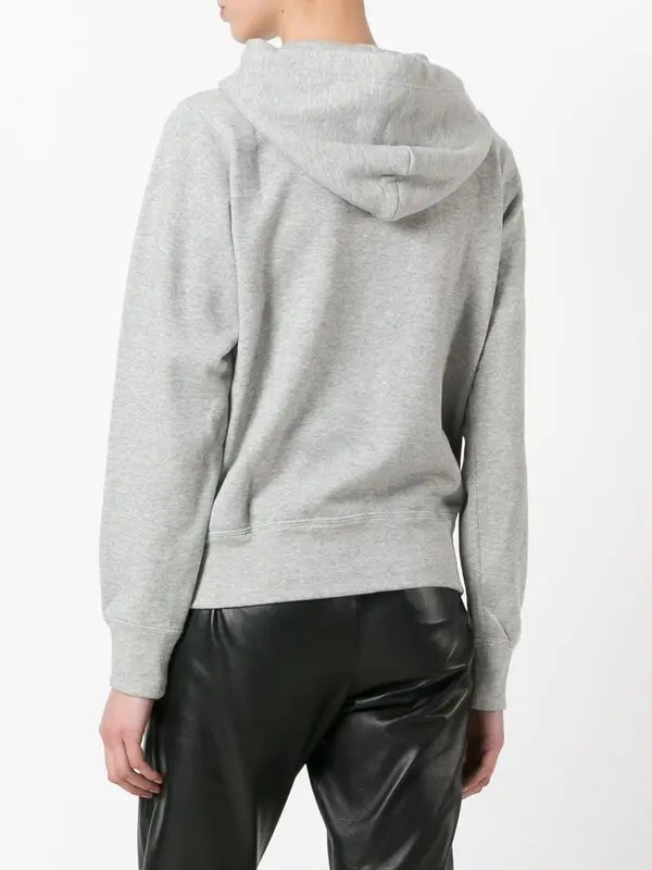 Play Comme Des Garcon Logo Patch Zip-up Hoodie