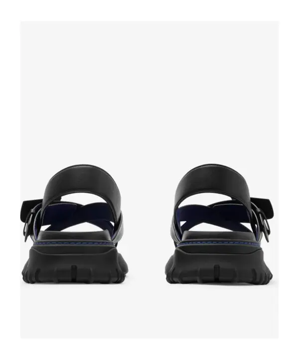 Burberry Pebbled Leather Sandals