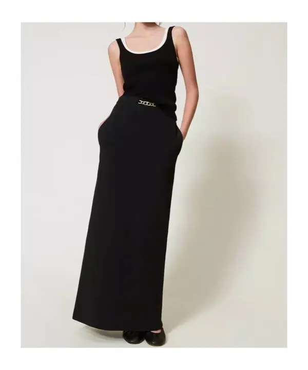 TWINSET Cotton Maxi Skirt