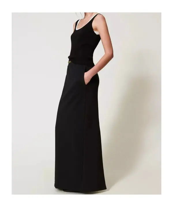 TWINSET Cotton Maxi Skirt