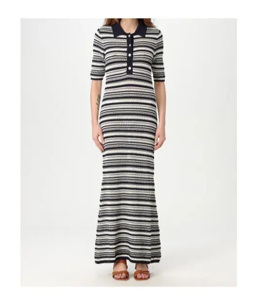 TWINSET Short-sleeved Striped Dress