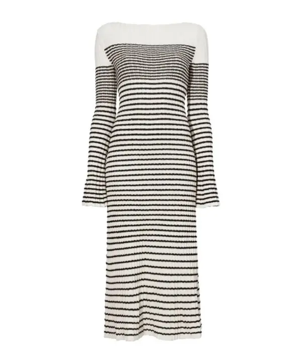 Proenza Schouler Striped Bouclé Knit Dress