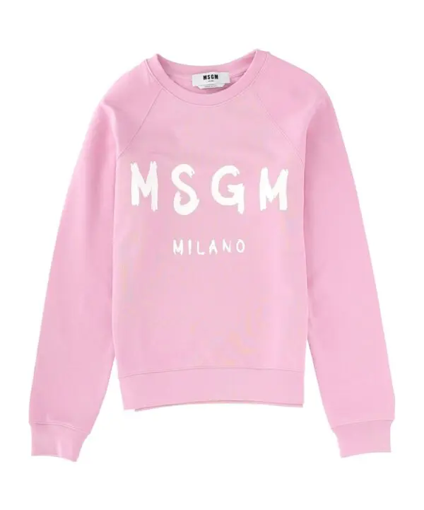 MSGM Logo Print Crewneck Sweatshirt