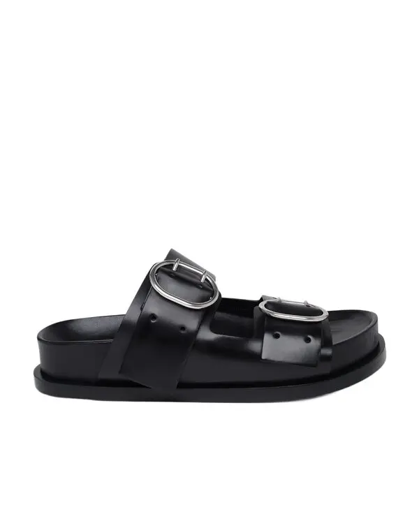 JIL SANDER Buckle-fastened Slip-on Sandals