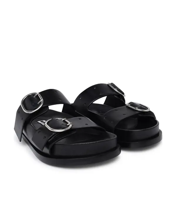JIL SANDER Buckle-fastened Slip-on Sandals