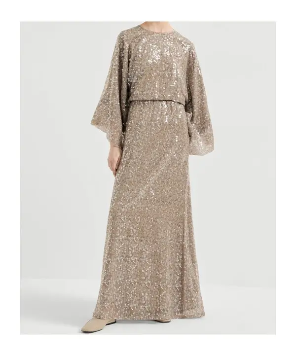 Brunello Cucinelli Sequin-embellished Maxi Dress