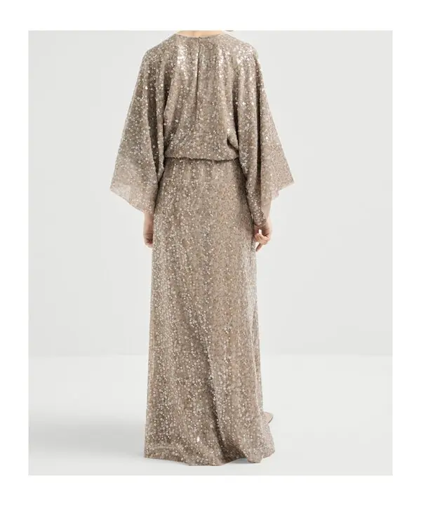 Brunello Cucinelli Sequin-embellished Maxi Dress