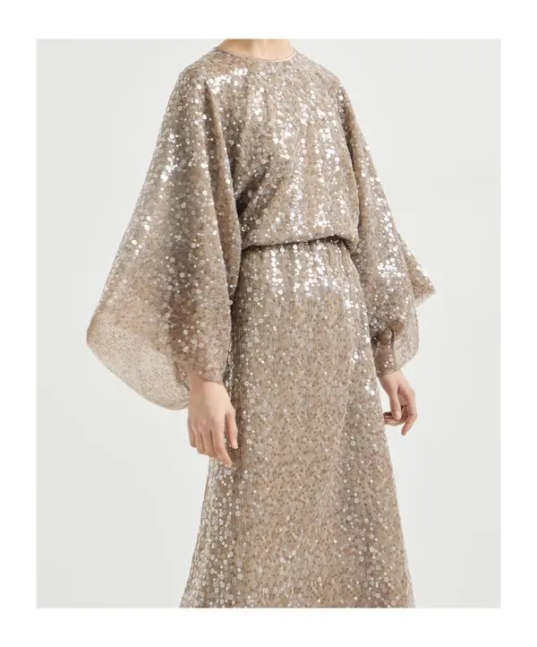 Brunello Cucinelli Sequin-embellished Maxi Dress
