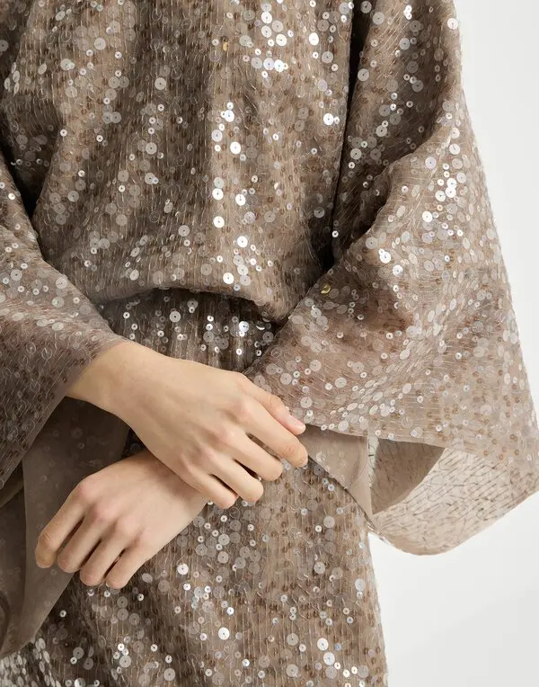 Brunello Cucinelli Sequin-embellished Maxi Dress