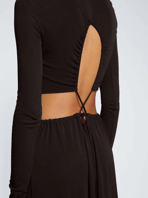 Proenza Schouler Open-back Jersey Maxi Dress