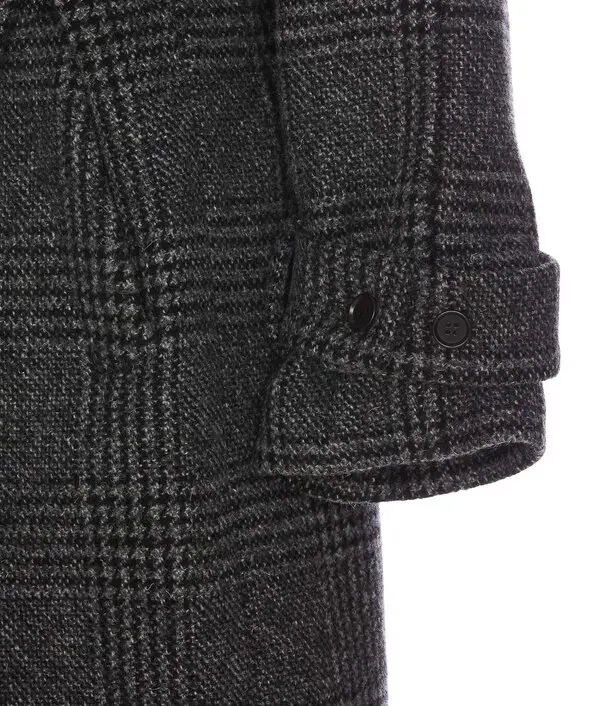 P.a.r.o.s.h Plaid-check Long Sleeved Belted Trench Coat
