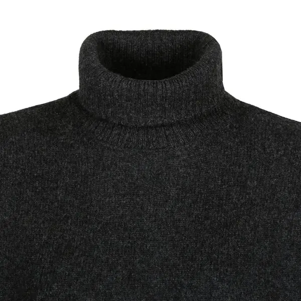 AMI Paris Long-sleeved Ribbed-knit Dress