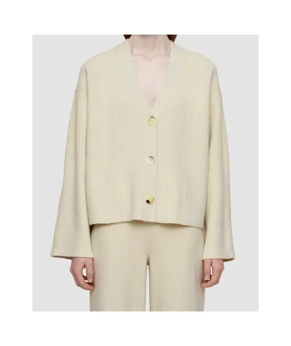 JOSEPH Ribbed Button Cardigan