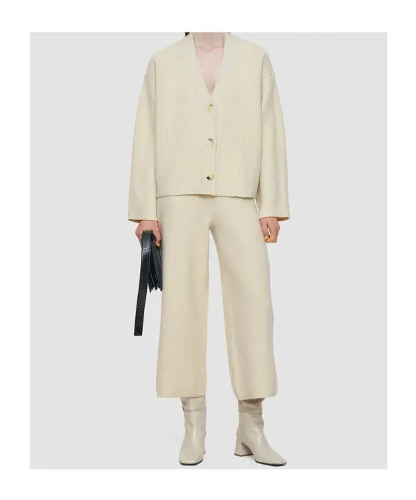 JOSEPH Ribbed Button Cardigan