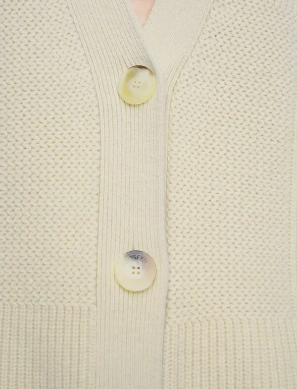 JOSEPH Ribbed Button Cardigan