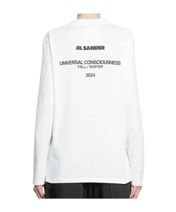 JIL SANDER Logo Printed Long-sleeved T-shirt