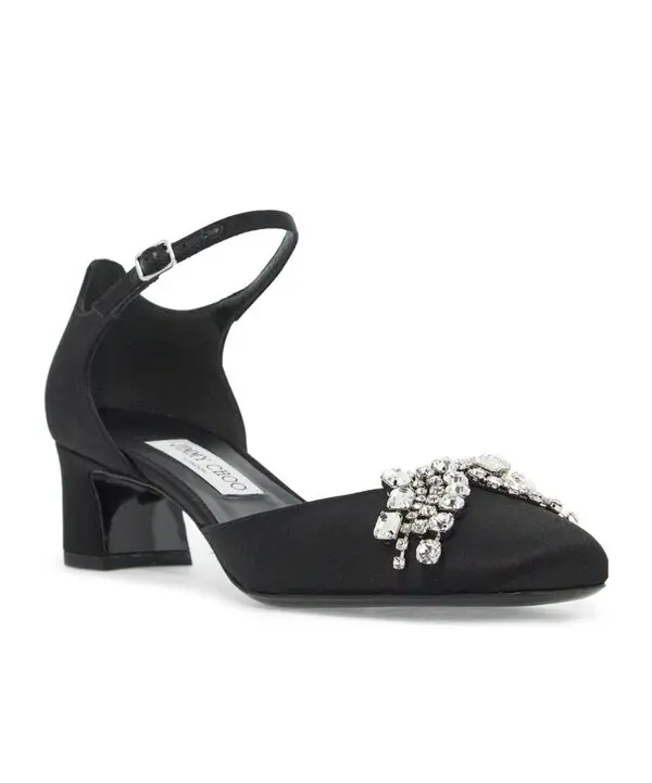 JIMMY CHOO 45mm Crystal-embellished Pumps