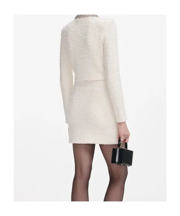 SELF-PORTRAIT Textured Knitted Cardigan