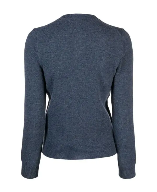 Play Comme Des Garcon Melange-effect Wool Cardigan