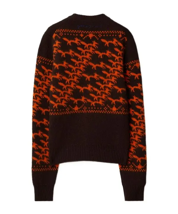 Burberry Fox Wool Cardigan