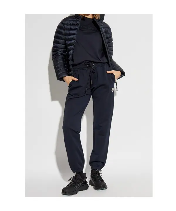Moncler Logo Embroidered Crewneck T-shirt