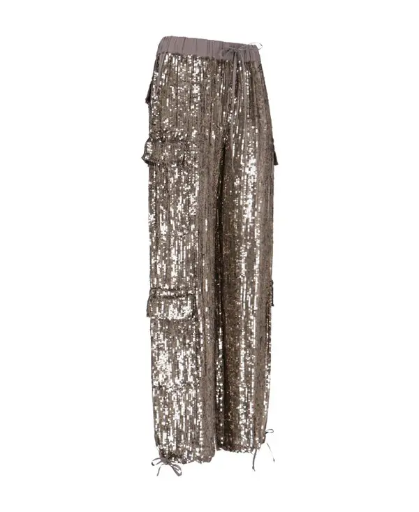 P.a.r.o.s.h Sequin Embellished Cargo Pants
