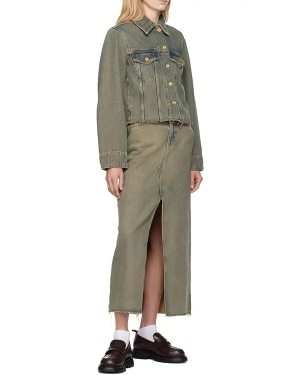 GANNI Logo Plaque Round-toe Loafers