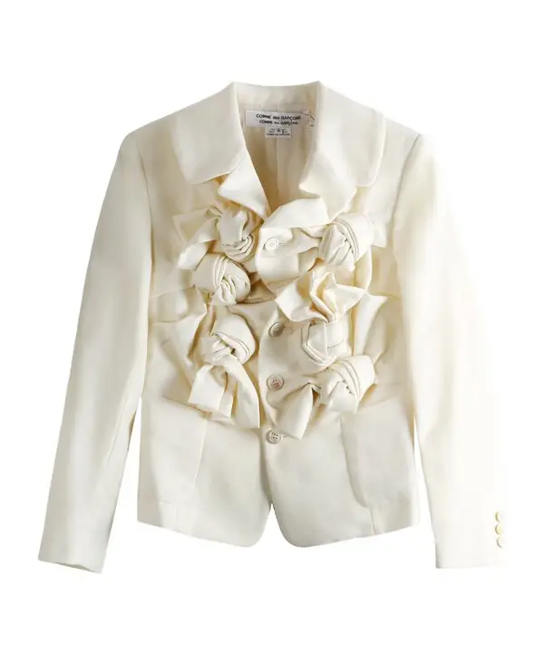 Comme Des Garçons Ruffled Detail Jacket
