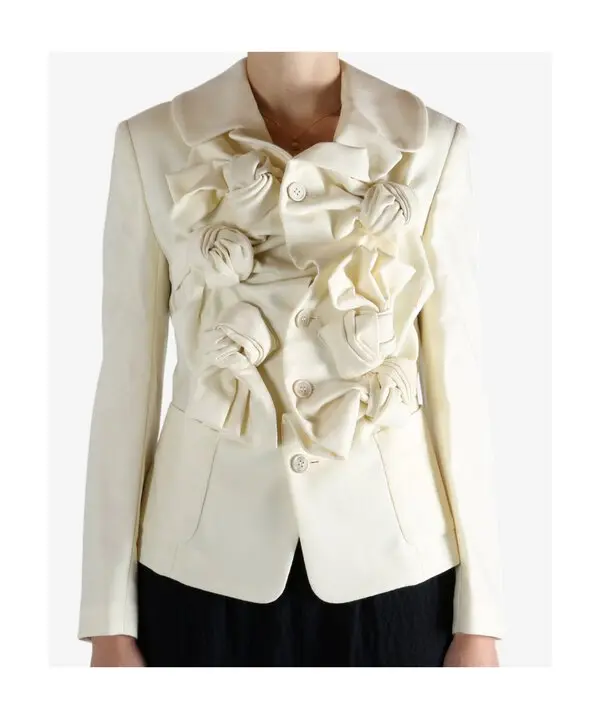 Comme Des Garçons Ruffled Detail Jacket