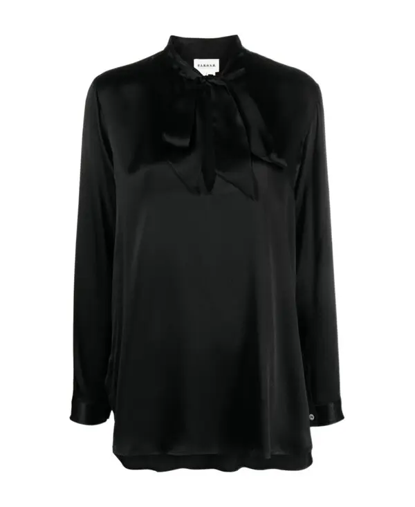 P.a.r.o.s.h Pussy-bow Collar Silk Shirt