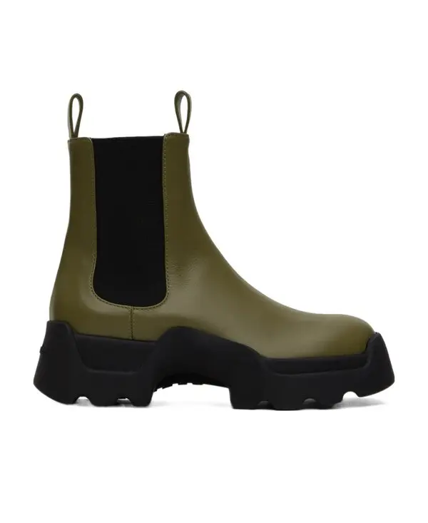 Proenza Schouler Stomp Leather Chelsea Boots