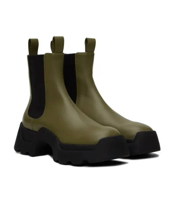 Proenza Schouler Stomp Leather Chelsea Boots