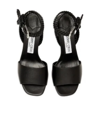 JIMMY CHOO Rori Braided Buckled Sandals