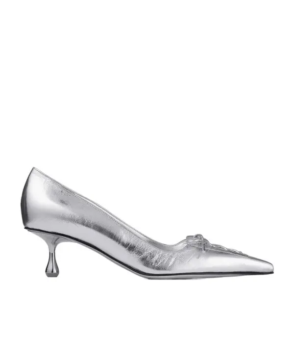 JIMMY CHOO Scarlett Lace-up Pumps - Gray